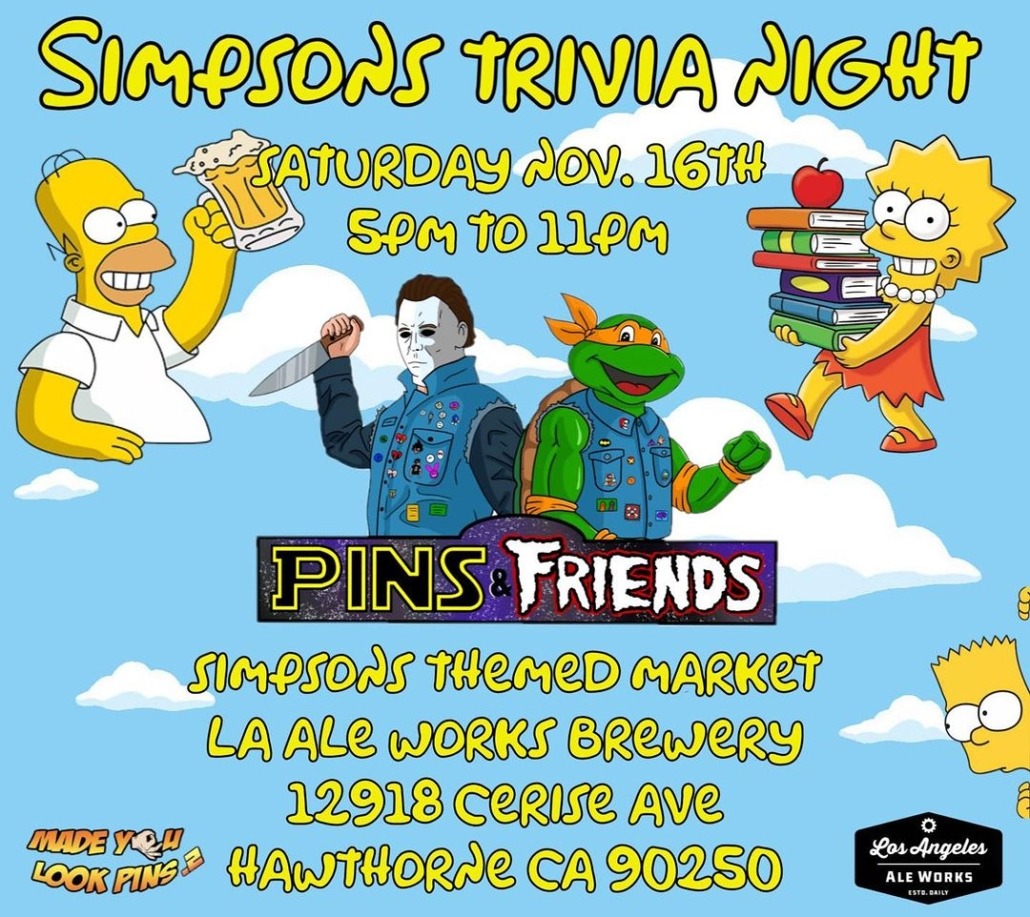 Simpsons Trivia & Marketplace - LA Ale Works